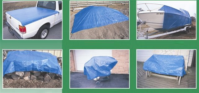 Waterproof Roofing Blue Tarps Hurricane Tarps Cover Multi-purpose Poly ...