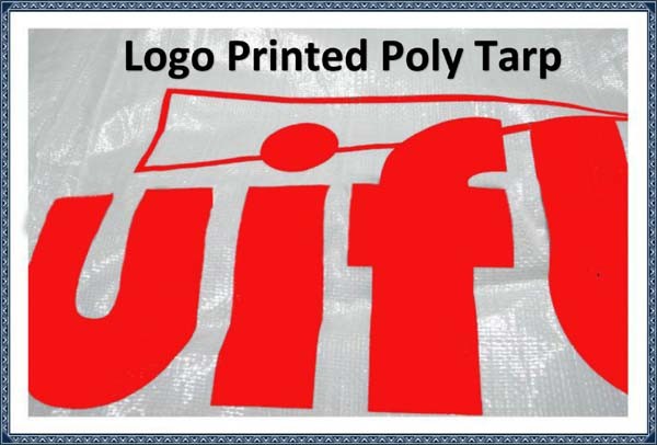 Custome Logo Printed Tarpaulin Printed Logo Tarp for outdoor Use