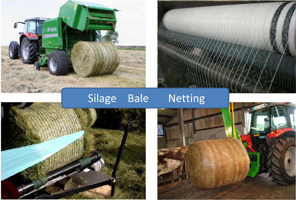 Hay Warp Netting Silage Bale Wrap Netting Bundle of Grass Netting